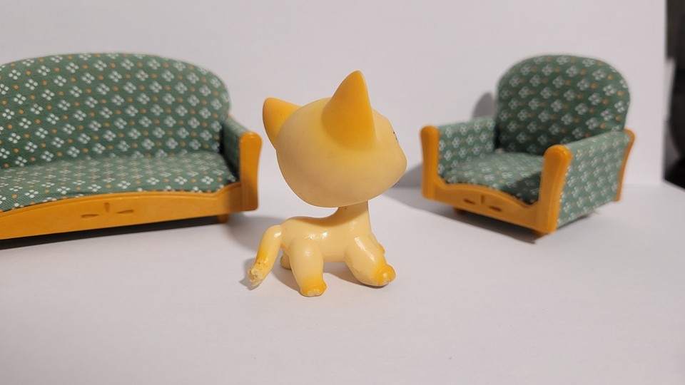Littlest Pet Shop LPS Orange Shorthair Cat Kitten #339 Brooke Hayes ...