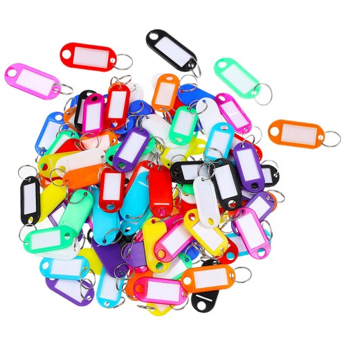 200 Pcs Multi Function Colored Key Labels Portable Luggage Tags Key ...