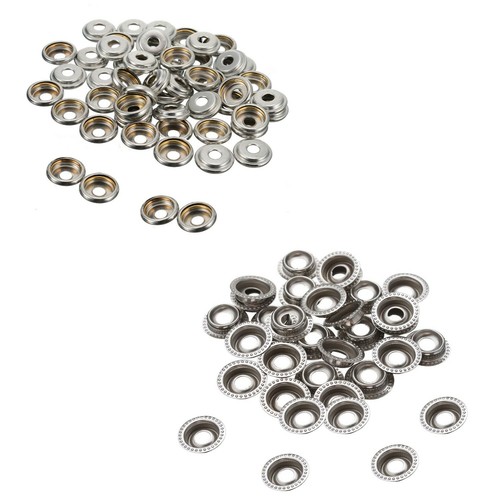 Press Stud Snap Fasteners and Socket Only Silver Color for Clothing ...