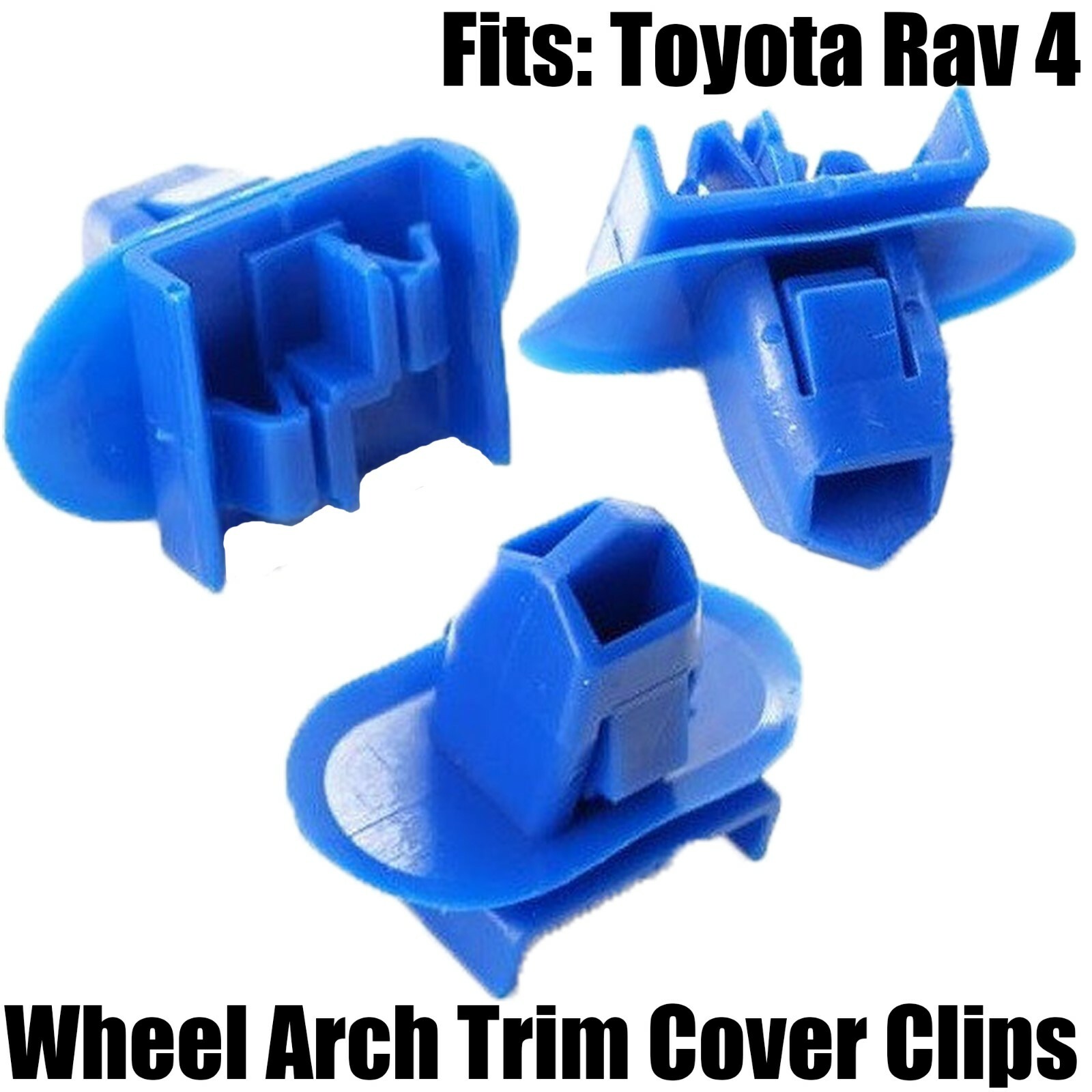 10x Clips For Toyota RAV 4 Wheel Arch Trim Cover Side Moulding Blue ...