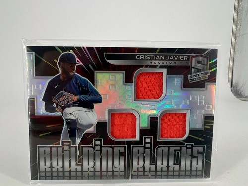 CRISTIAN JAVIER~2021 SPECTRA BASEBALL BUILDING BLOCKS HYPER PRIZM #/75 ...