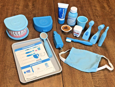 Melissa & Doug Super Smile Dentist Kit w/Pretend Play Set of Teeth ...