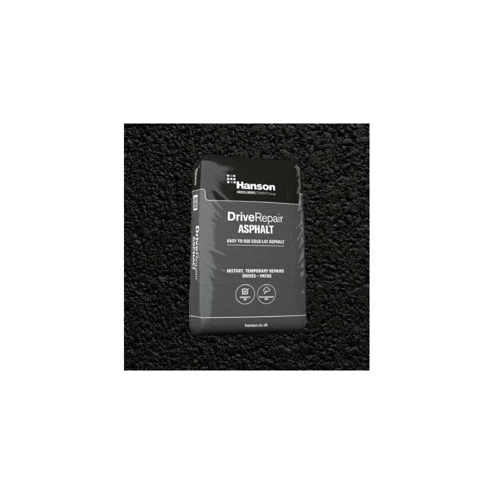 Hanson 25kg Tarmac Cold Lay Asphalt Drive Repair Easy To Use Drive Road ...