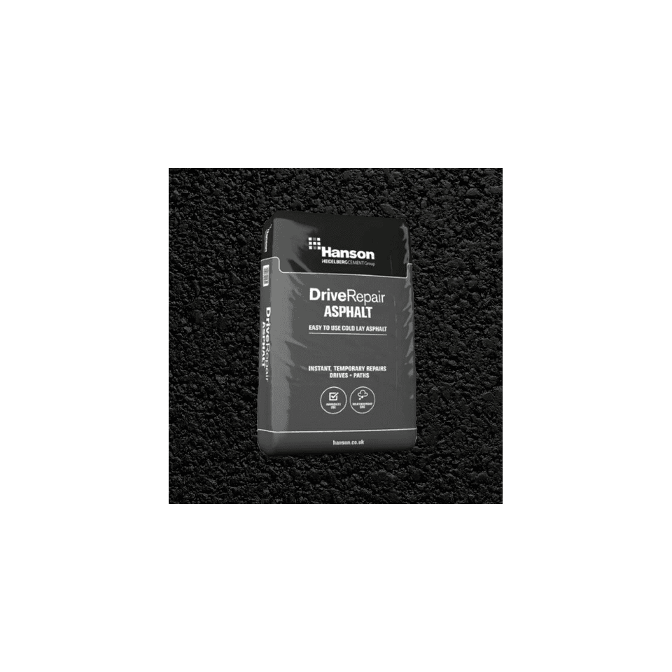 Hanson 25kg Tarmac Cold Lay Asphalt Drive Repair Easy To Use Drive Road ...