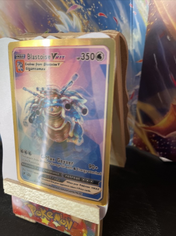 Blastoise VMax GMax Geyser 3d prism pokemon 🔥FAN ART🔥Hp350 NM | eBay