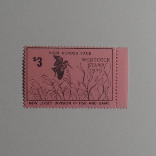STAMPMART : USA NEW JERSEY 1970 WOODCOCK HUNTING INTERIOR MINT STAMP | eBay