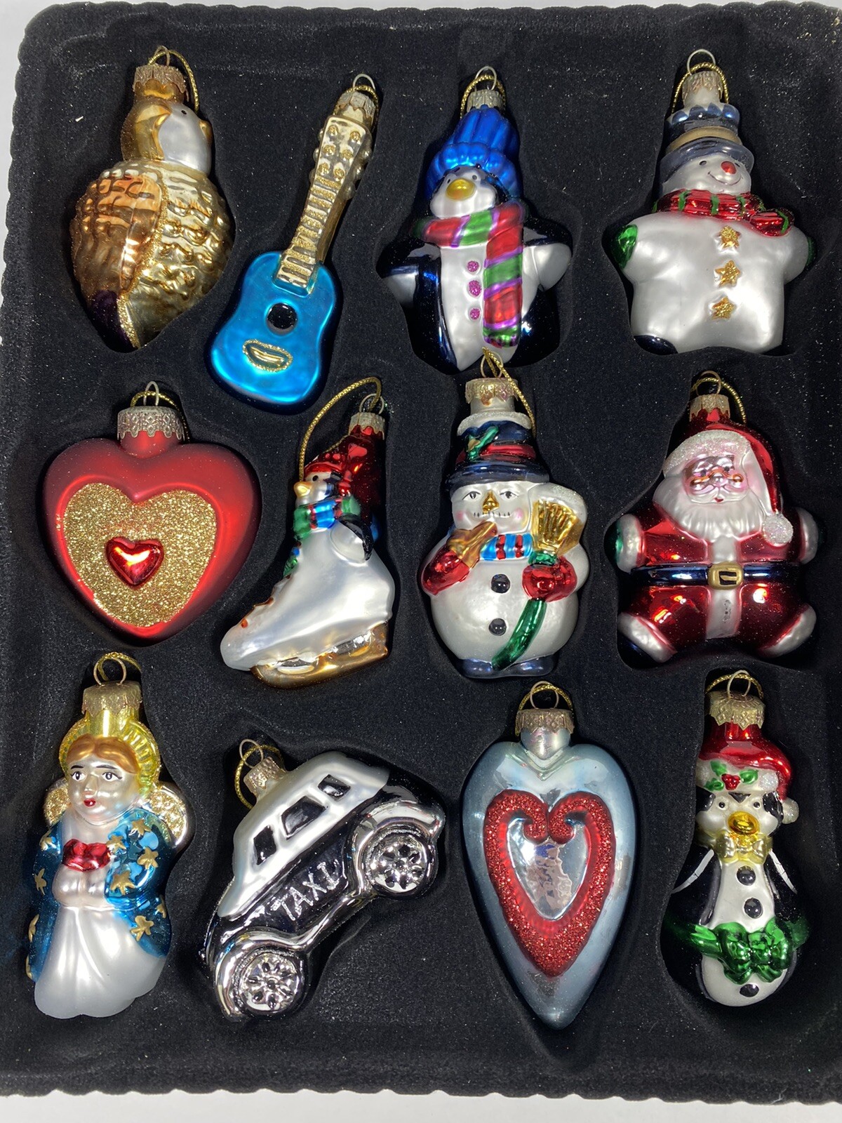 Thomas Pacconi 31 Glass Christmas Ornaments Museum Collection Wooden ...