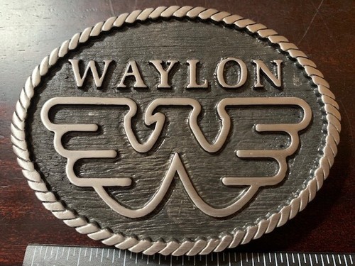 Waylon Jennings Flying W Solid Metal Pewter Metal Belt Buckle | eBay