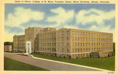 1954 OMAHA NE College of St. Mary Sister of Mercy Novitiate postcard | eBay