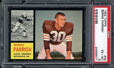 1962 Topps Football #34 Bernie Parrish PSA 6 | eBay