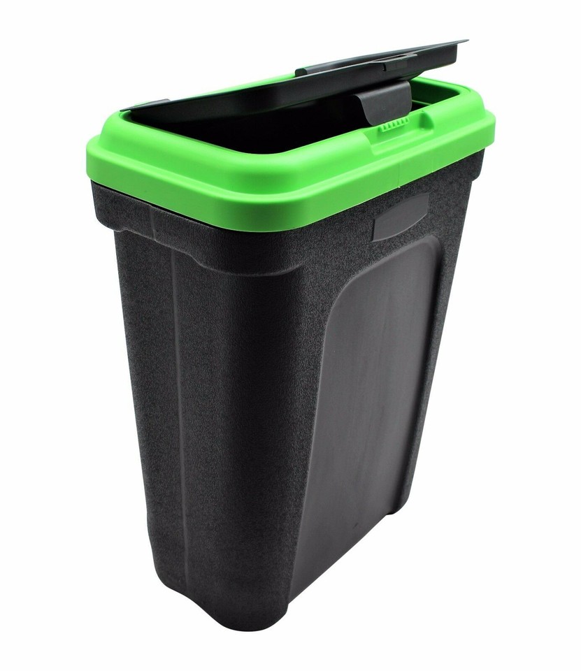 Recycling Bin 35 Litre Waste Utility Bin with Hinged Lids Colour codes ...