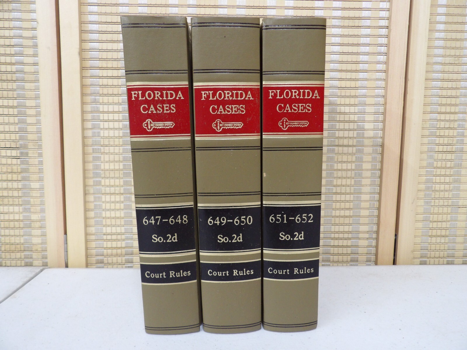 3 Florida Case 2D Series Law Books in Sequential Order (647-652) | eBay