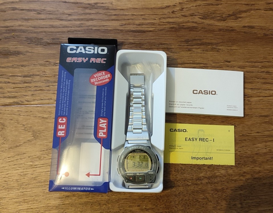 Casio Vintage A-V3-1T Digital Voice Recorder Never Worn!! Brand NEW ...