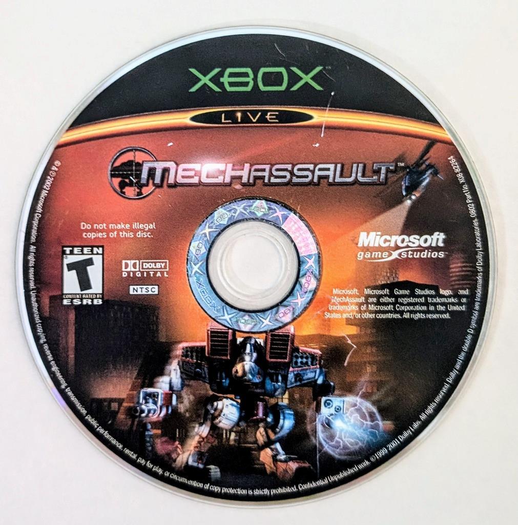 DISC ONLY- MECHASSAULT MICROSOFT ORIGINAL XBOX GAME | eBay