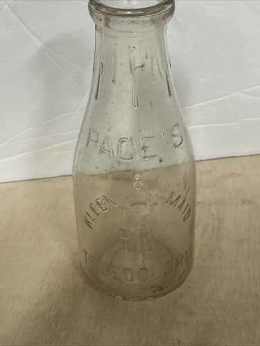 Paces Kleen Maid Quart Milk Bottle. Toledo Ohio | eBay