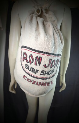 Vintage Ron Jon Surf Shop Cozumel Beach Mexico Backpack Barrel Tote Bag ...
