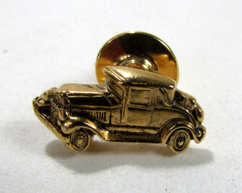 Vtg Avon Convertible Car Tie Tack Hat Lapel Pin Gold Tone Dream Car ...