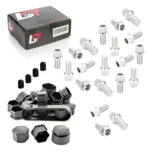 20X Wheel Bolt Caps Set Ball Seat M14X1.5X27 For AUDI A7 4G 4K Q2 GA ...