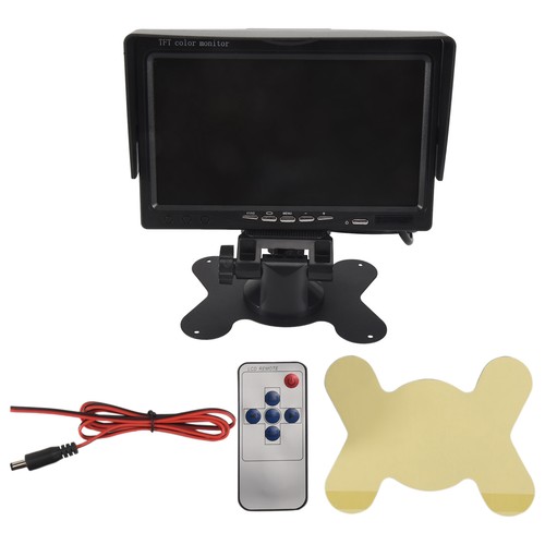 12V-24V 7 Inch TFT LCD Color Monitor for Car Truck CCTV Reverse Rear ...