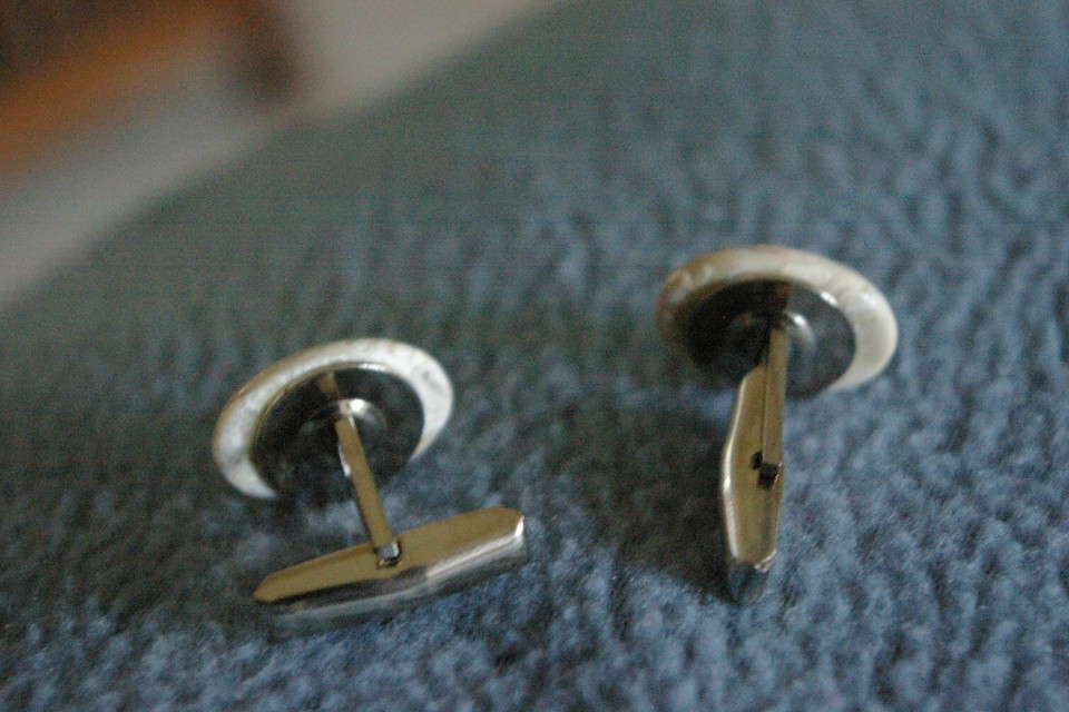 Vintage Crazy Face Agate Cabochon Cufflinks | eBay