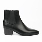 Men's Pointed Toe Chelsea Boots Cuban Heels High Top Formal Dress Ankle ...