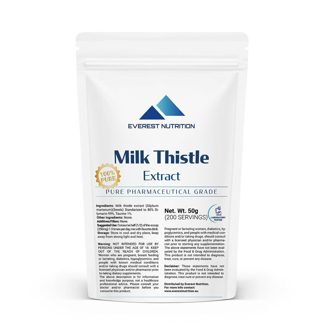 Milk Thistle Extract Silymarin 80% Powder – Liver, Cleanse ...