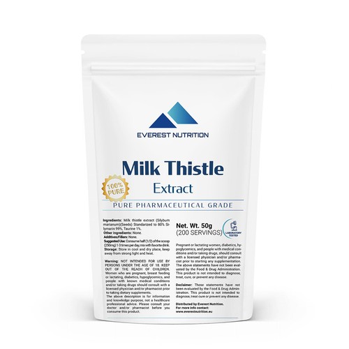 Milk Thistle Extract Silymarin 80% Powder – Liver, Cleanse ...