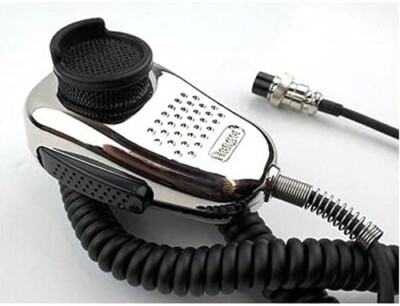 Ranger SRA-198-C 4-Pin CB Radio Microphone Noise Canceling Mic Chrome ...