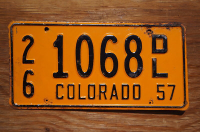 1957 Colorado DEALER License Plate | eBay