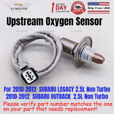Upstream Oxygen O2 Sensor For 2010-2012 Subaru Outback Legacy 2.5L Non ...