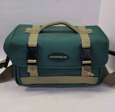 Large Quantaray Camera Camcorder Bag Multi-Pocket Zippered Shoulder ...