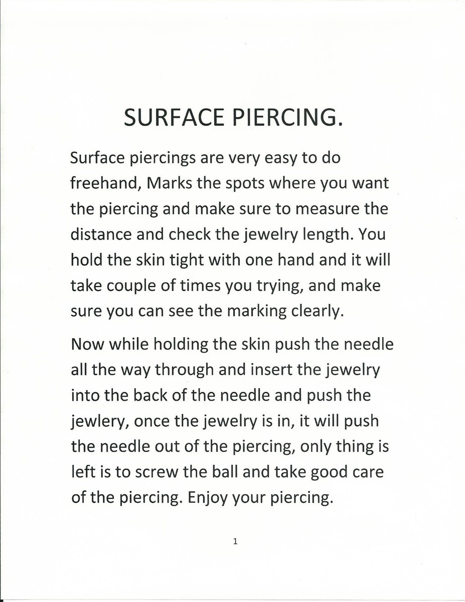 Hip Piercing Bars