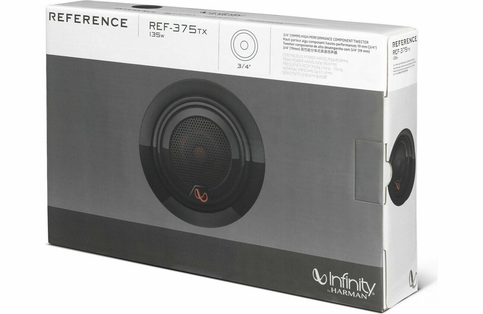 Infinity REF-375TX Reference 135 Watt .75" Tweeter W/ Passive ...