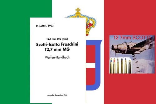 GERMAN LUFTWAFFE 12.7mm MANUAL ITALIAN AIRCRAFT MG PLUS AMMO WW2 SHELLS ...