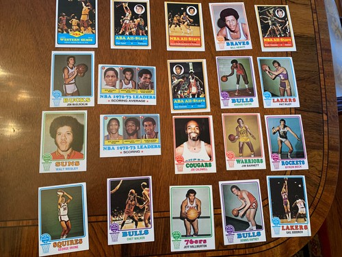 20 1973-74 Topps NBA/ABA Basketball Cards, Multiple members of Hall of ...