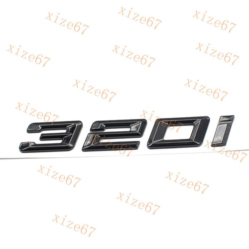 Gloss Black Number Trunk Letters Emblem Badge Sticker for 3 Series 320 ...