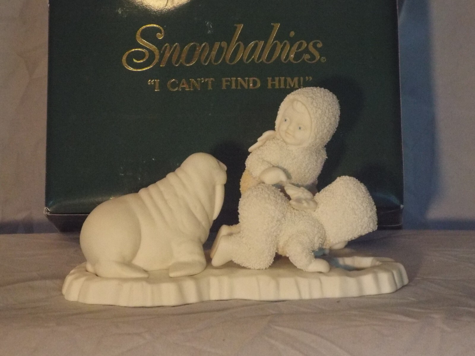 DEPARTMENT 56 SNOWBABIES I CANT FIND HIM FIGURE WITH WALRUS #68800 | eBay
