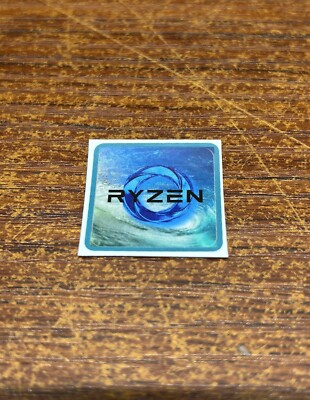 1x AMD Ryzen Blue Desktop / Laptop sticker label (NEW) | eBay