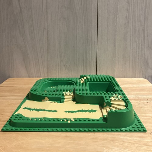 Lego Baseplate Raised 32x32 Three Level with Yellow Dirt Pattern 4293/ ...