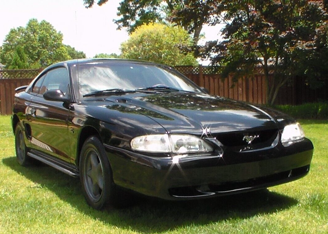 1994-1995 FORD MUSTANG RADIATOR COVER OEM DECAL 5.0L SN95 PONY SALE! | eBay