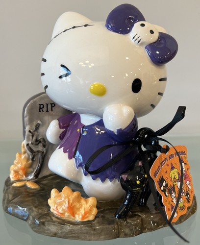 Hello Kitty Halloween Blue Sky Clayworks Graveyard Zombie Ceramic 2024 ...