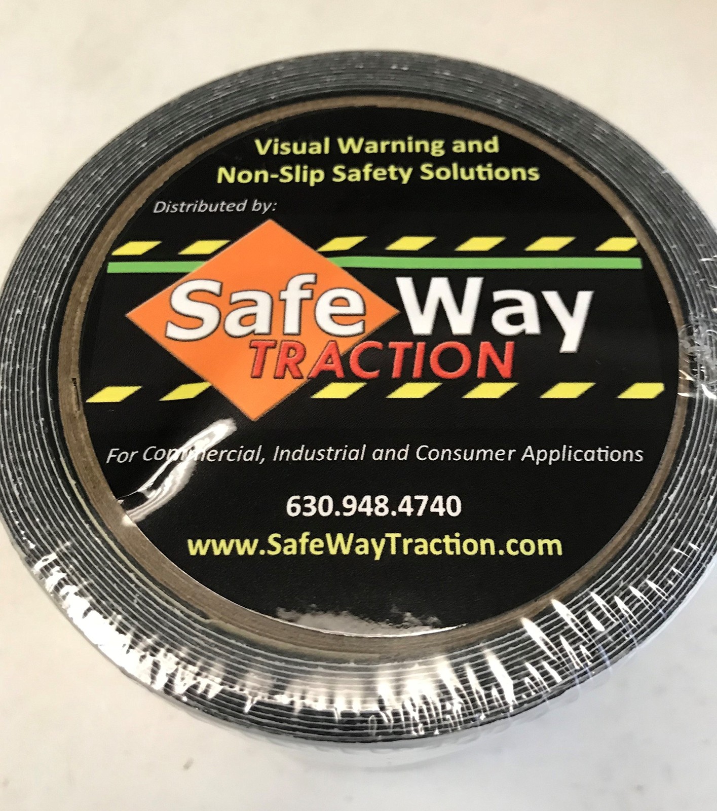 Safe Way Traction 12 X 10' Foot Roll Of Black Rubberized Anti Slip Non ...