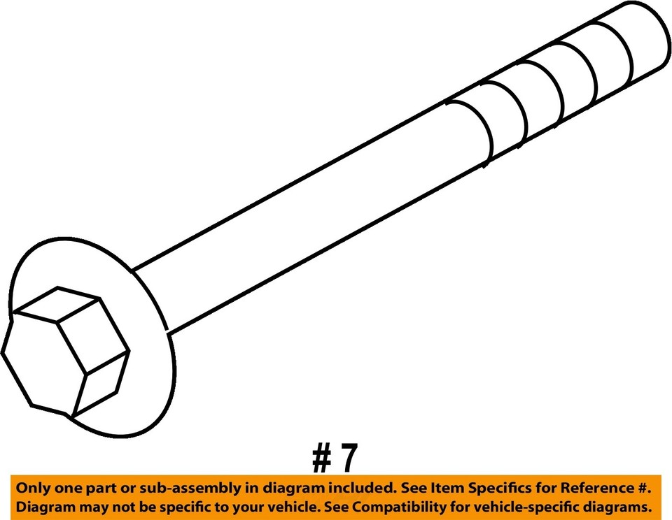 FORD OEM 15-23 E-Transit-Lower Cntrl Arm Front Bolt W707618S442 | eBay
