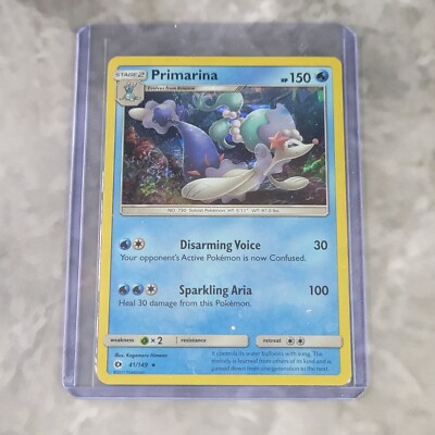 Primarina 41/419 - Sun & Moon Base Set - Holo Rare - Pokemon TCG - NM ...