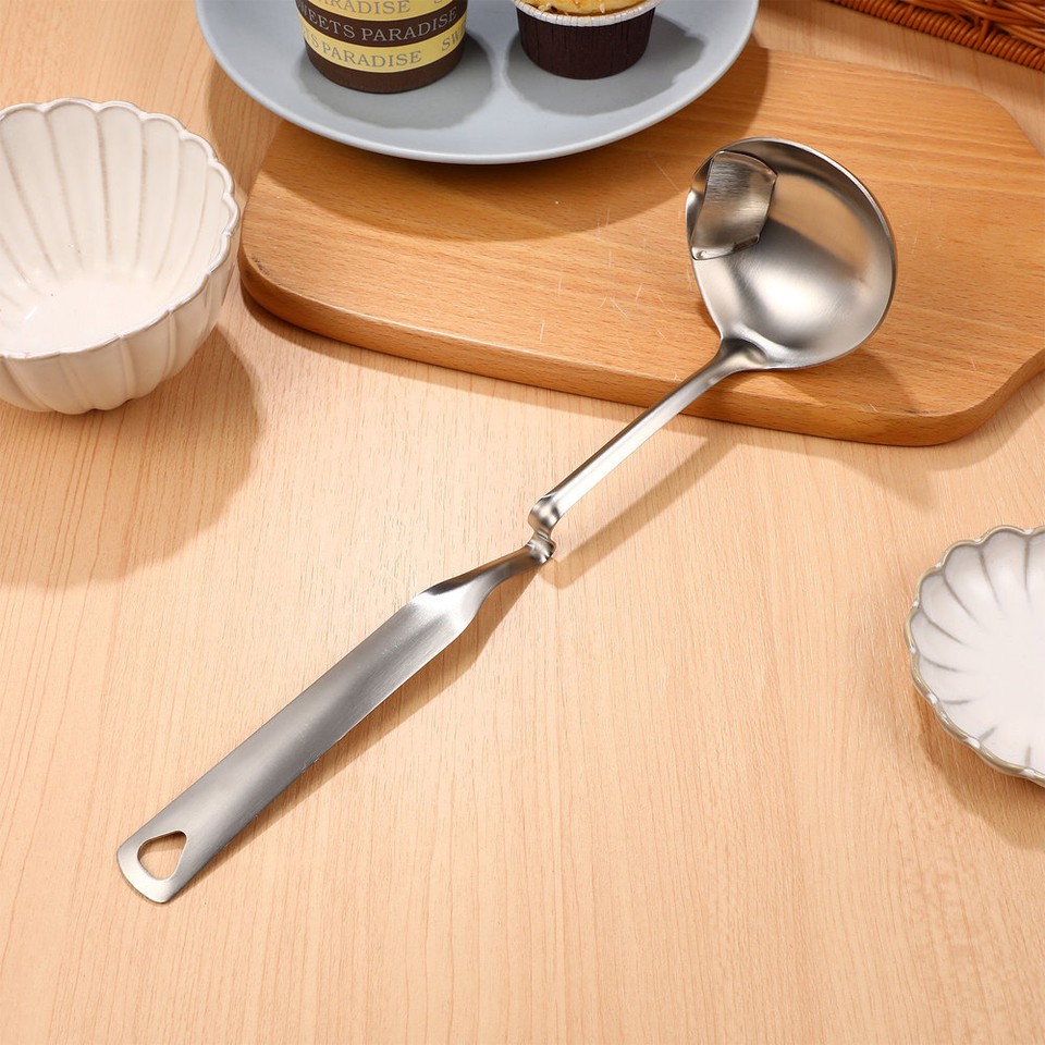 scoop colander Stainless Steel Punch Ladle Spoon Gravy Separator Spoon ...