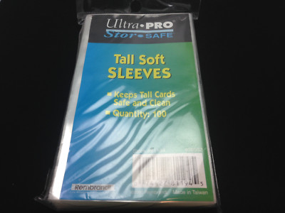 100 Ultra.Pro Stor.Safe Tall Soft Sleeves 67x121mm(2-5/8" X 4-3/4") | eBay