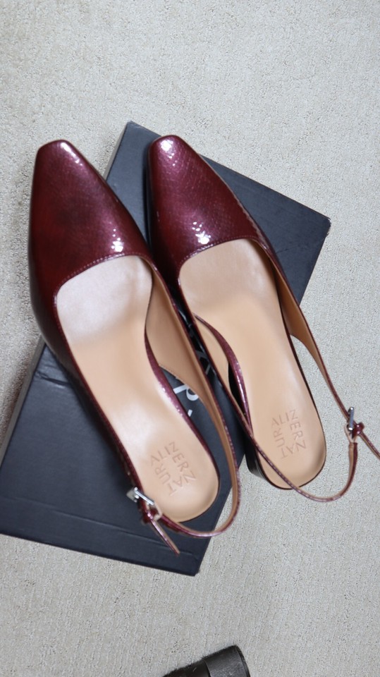 Naturalizer Women's Dalary Slingback Pumps Cranberry Ginger Size 10M | eBay