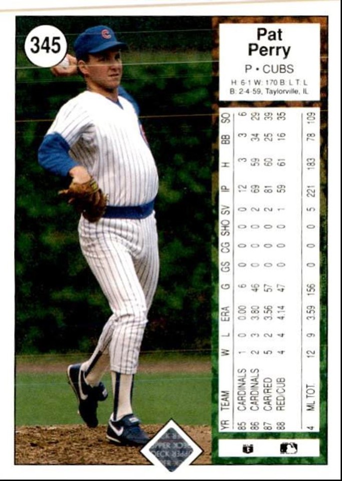 1989 Upper Deck Pat Perry .. Chicago Cubs #345 | eBay