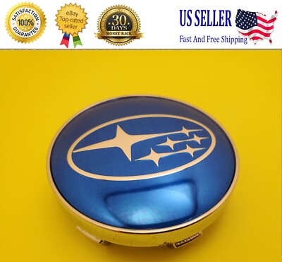 Set Of 4 Subaru Wheel Center Cap, Glossy Blue, 28821SA030 | eBay