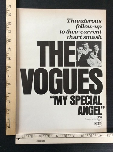 Rare Original VTG 1968 The Vogues Reprise Record Poster Style Music Ad ...